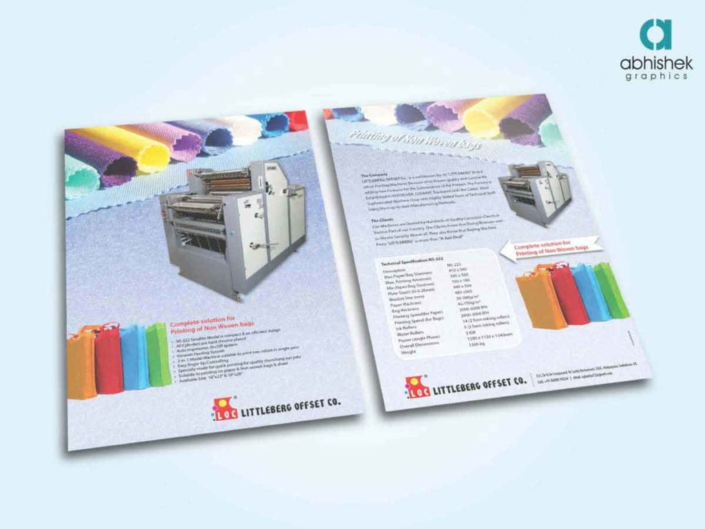Brochure Design for Shopping Bags - Creative Graphic Design Company
