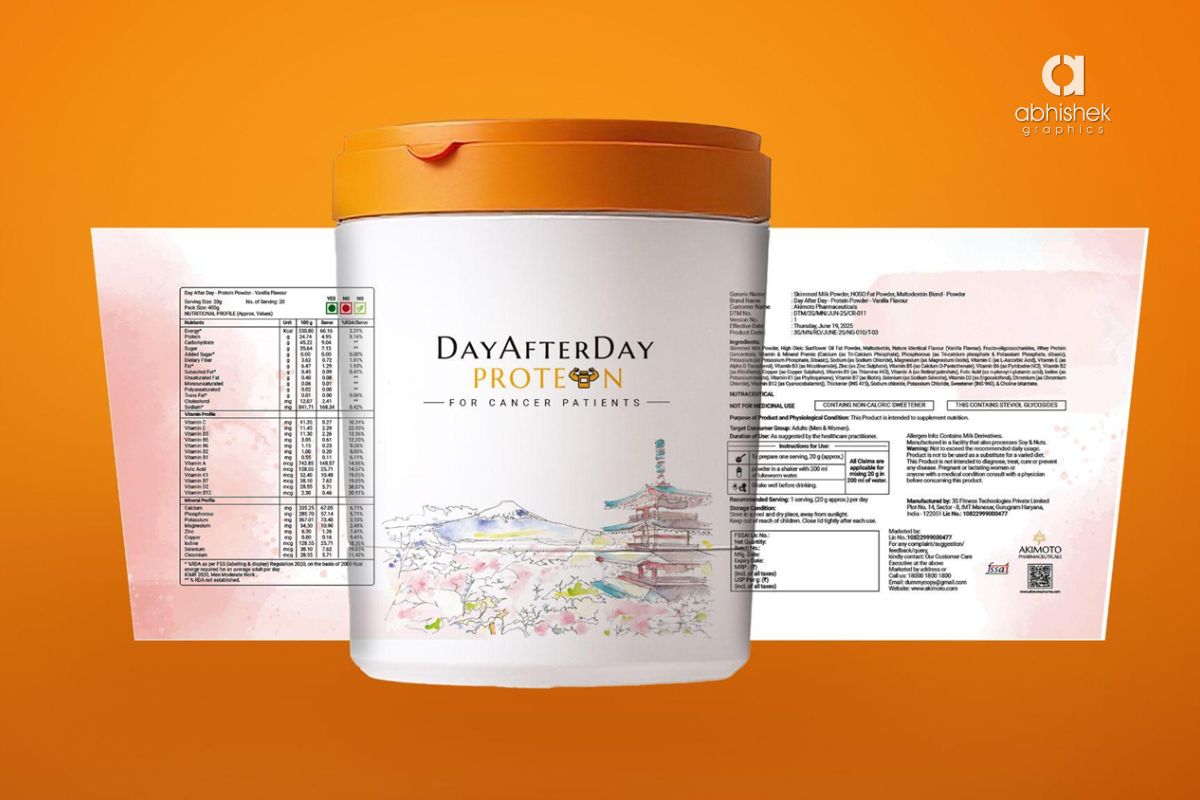 Protein Powder Packaging Design India | Packaging Designer