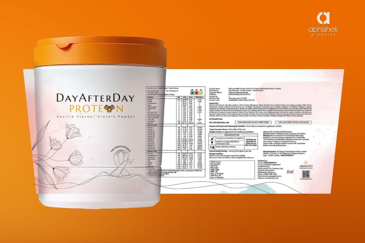 Protein Powder Packaging Design India | Packaging Designer